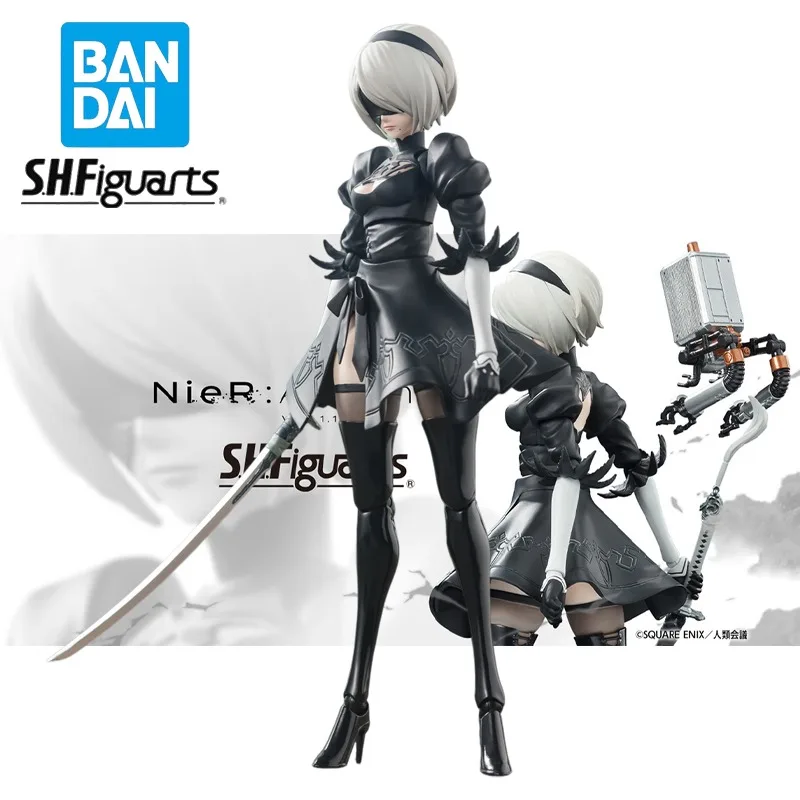 Original-Bandai-S-H-Figuarts-NieR-Automata-2B-15CM-Action-Figures-YoRHa ...