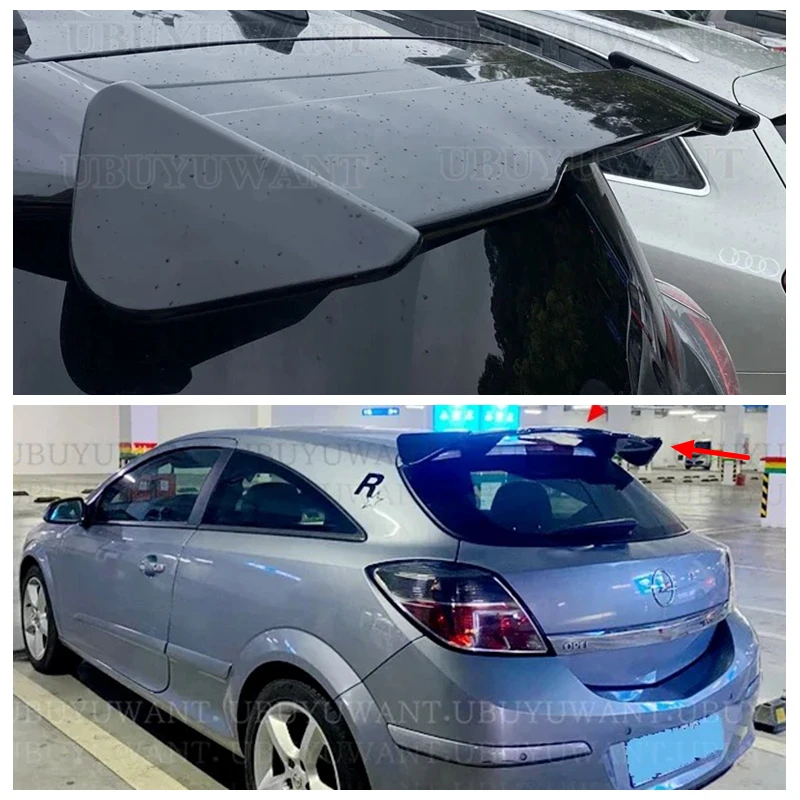 ABS Plastic Unpainted Color Rear Roof Spoiler Wing Trunk Lip Boot Cover ...