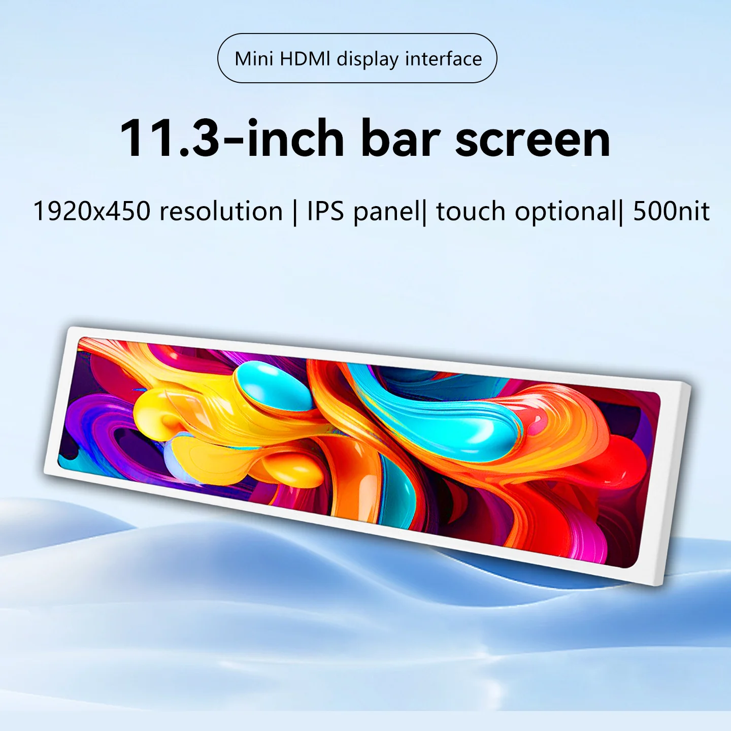 11.3 Inch Mini Portable Monitor IPS Long Screen VESA Compatible Mini ...