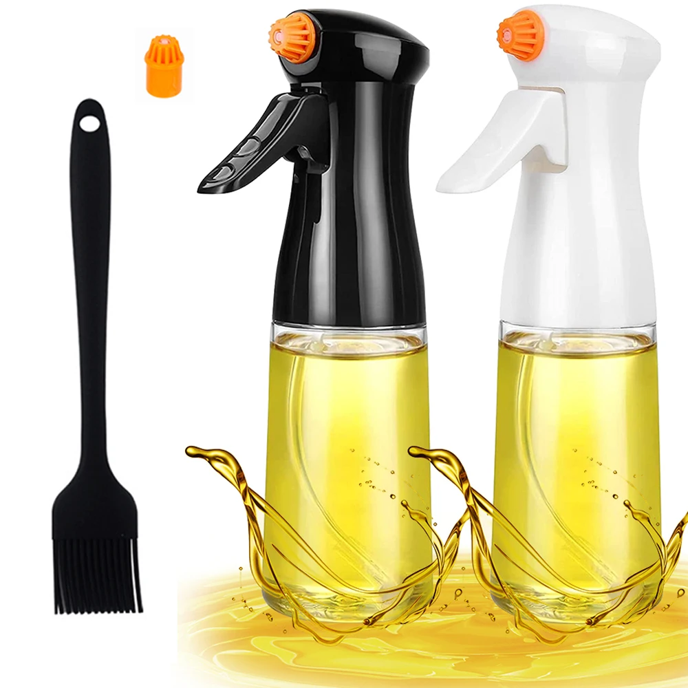 1Pcs Oil Dispenser Upgraded Olive Sprayer Bottle with Brush Cooking ...