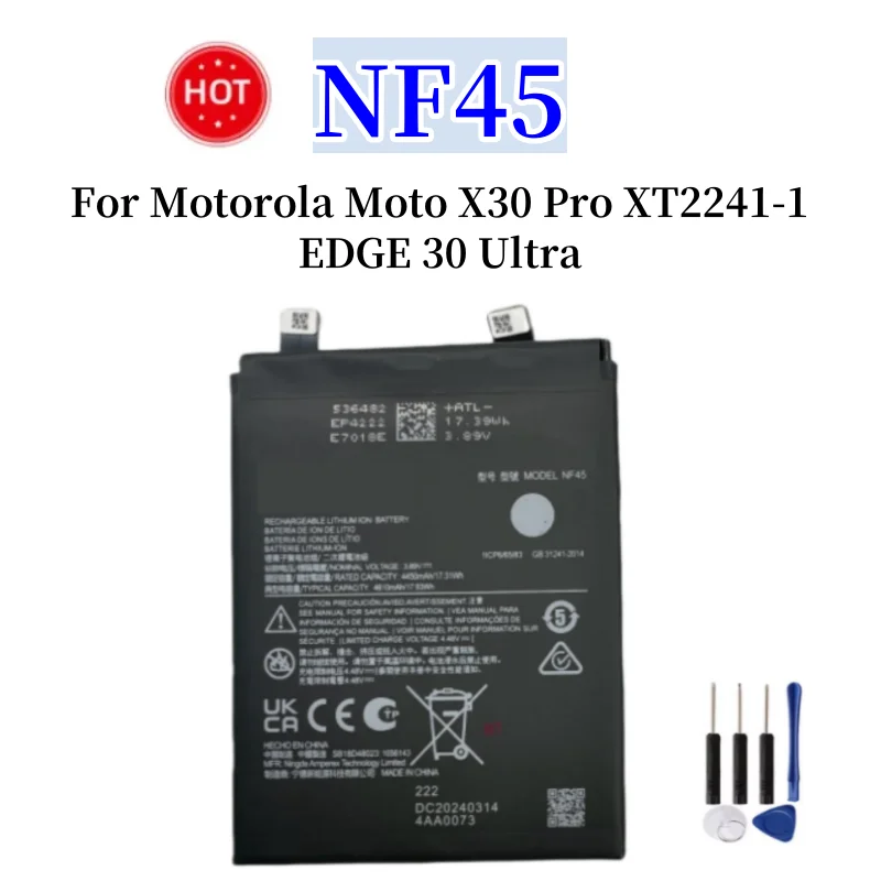 New Battery NF45 For Motorola Moto X30 Pro XT2241-1 EDGE 30 Ultra ...