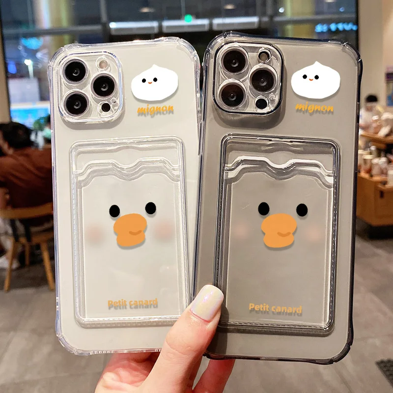 Transparent-Card-Slot-Bag-Holder-Phone-Case-For-iPhone-15-14-13-12-11 ...