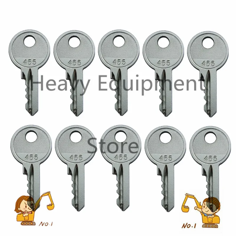 10pcs-Ignition-Keys-455-key-104466-for-Skyjack-Genie-JLG-Snorkel-Parts ...