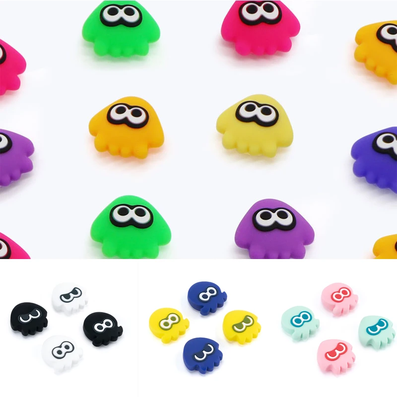 Octopus-Squid-Silicone-Thumbstick-Case-Joystick-Cover-For-Nintendo ...