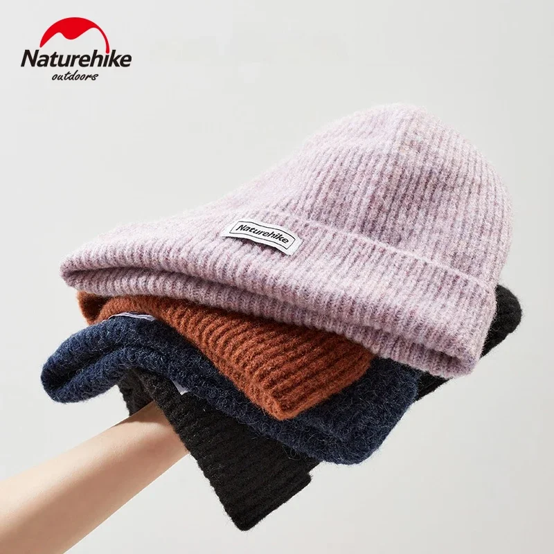 Naturehike Unisex Winter Knitted Hat Thermal Beanie Double Layer Polar ...