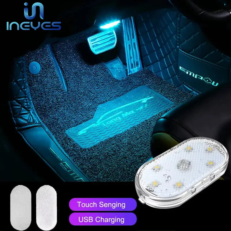 INEYES Car LED Lights Interior Wireless Interior Car Lights Portable ...