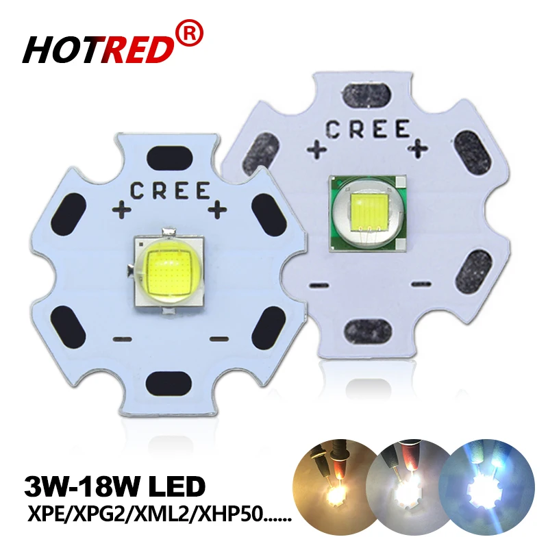 3W 5W 10W 18W T6 XML2 High Power LED 3V XPE XHP50 6V 3.5*3.5mm/5*5mm ...