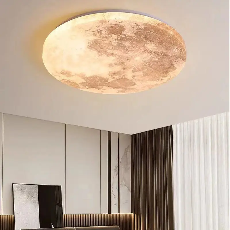 Ceiling Moon LED Ceiling Lamp Dimmable Suitable for Home Living Room ...