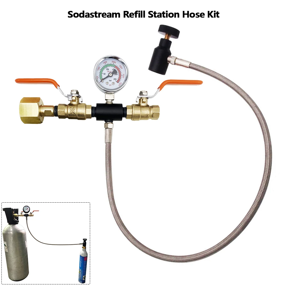 CO2-Refilling-Station-Ball-Valve-Adapter-For-Sodastream-Tr21-4-Cylinder ...