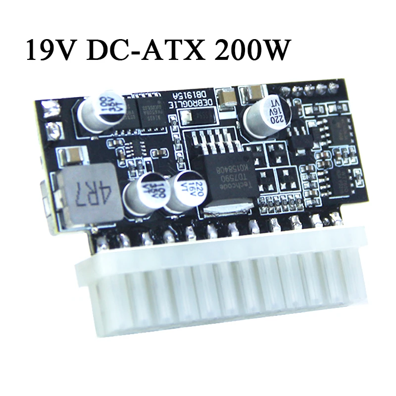 DC ATX PSU 19V 200W Pico ATX anahtarı madencilik PSU 24pin MINI ITX DC ...