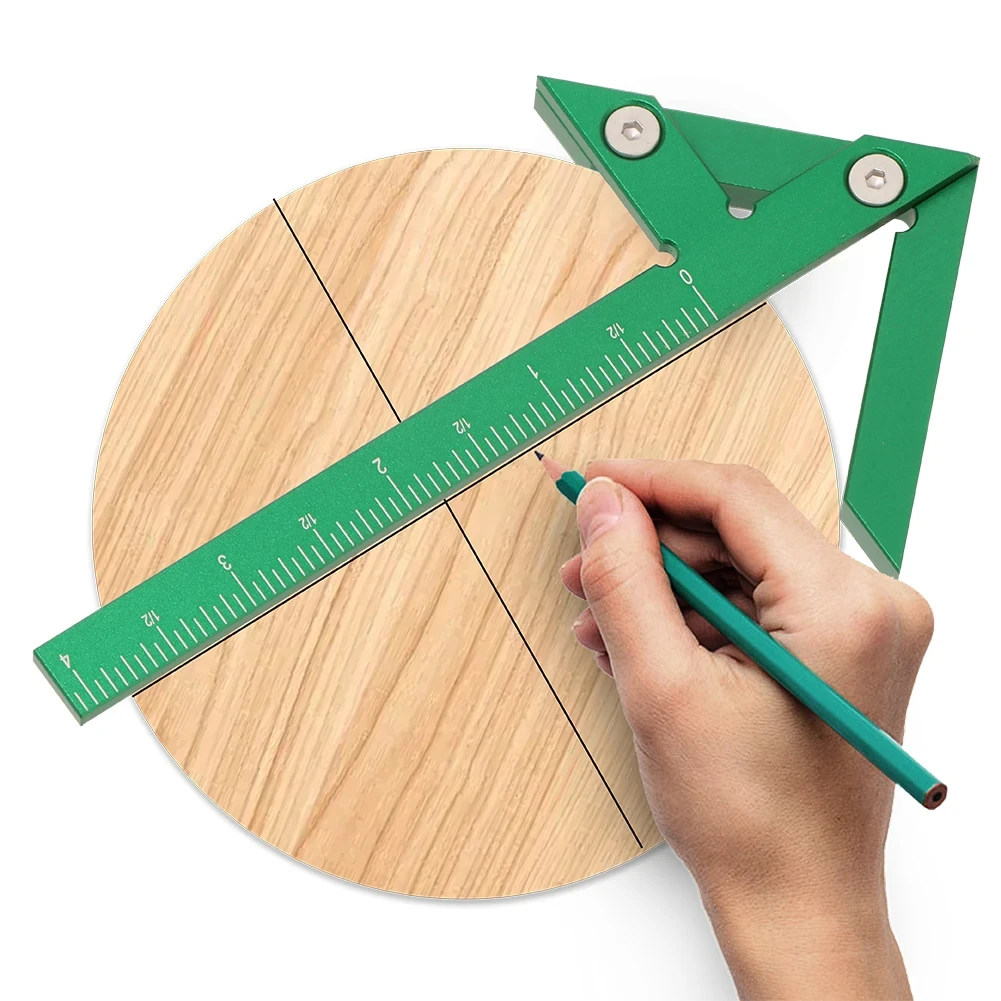 Triangle-Ruler-Scriber-Gauge-Center-Scribe-Measuring-Tool-Center-Finder ...