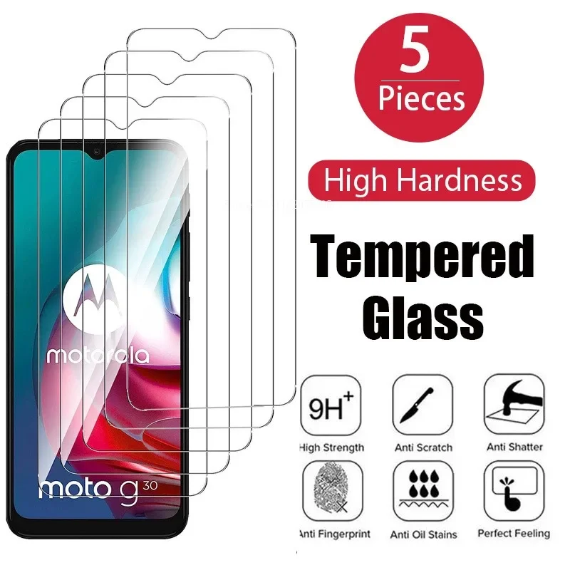 5PCS Tempered Glass for Motorola Moto G22 G32 G52 G72 G82 G10 G20 G30 ...