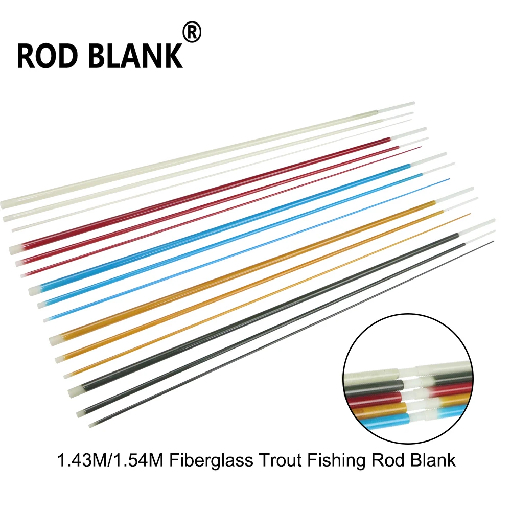 Rod-Blank-2Pcs-Lot-1-43M-1-54M-Hollow-Fiberglass-Trout-Rod-Blank-Power ...