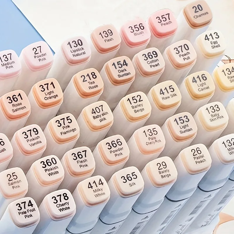 6-10-24-30-Skin-Colour-Double-Headed-Oily-Marker-Set-Sketch-Drawing ...