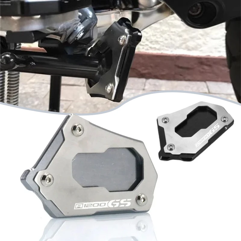 Motorcycle CNC Kickstand Side Stand Enlarge Extension Foot Pad Support ...