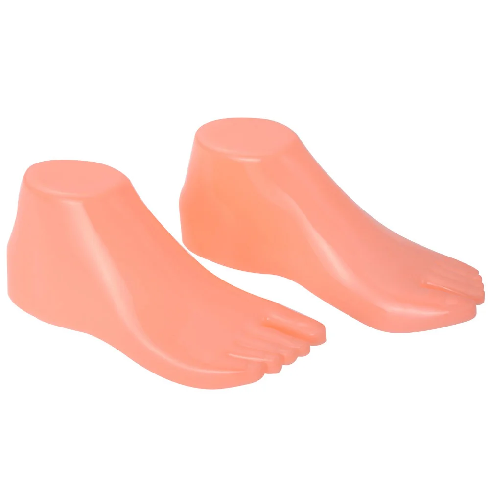 1-Pair-Hard-Plastic-Foot-Models-For-Stuffing-Shoes-Mannequin-PVC ...