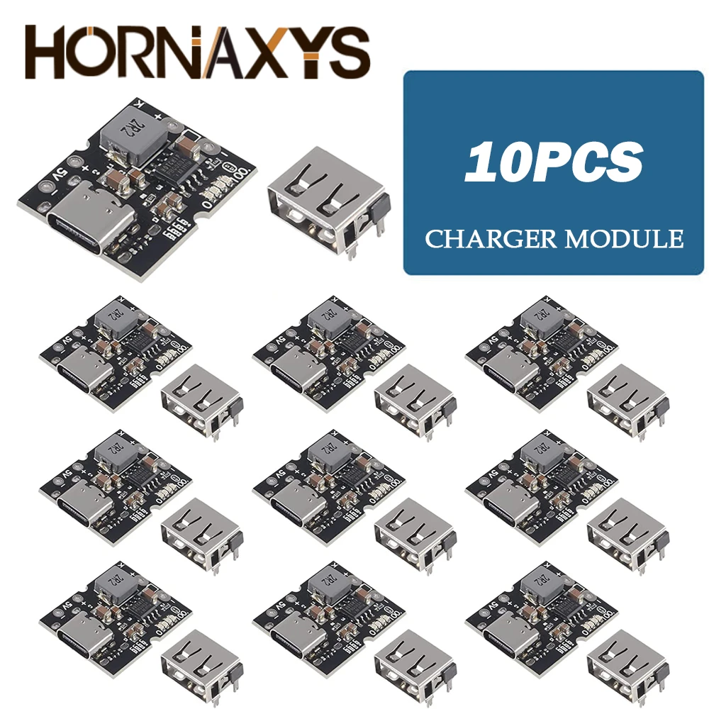 10pcs-5V-2A-Boost-Converter-Type-C-USB-Step-Up-Power-Module-Lithium ...