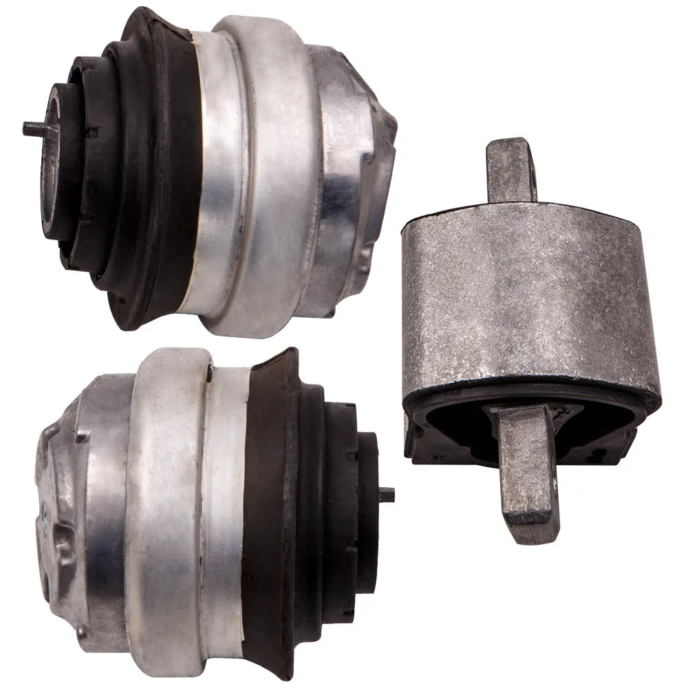 3x-Front-Engine-Mount-Rear-Trans-Mount-Set-for-Mercedes-Benz-C320-C55 ...