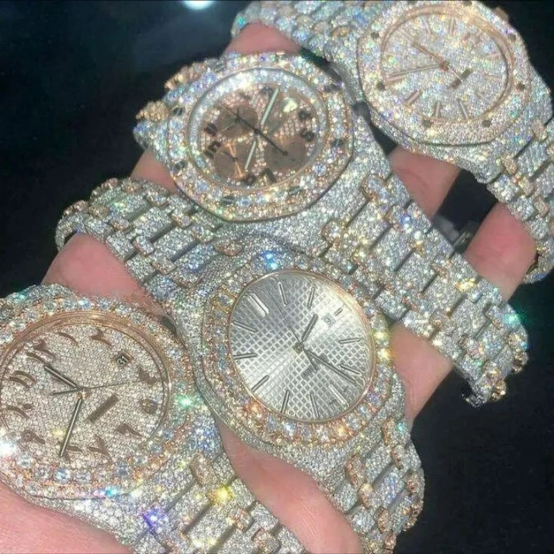 New Luxury Shiny Diamond Watch for Women Elegant Brand Quartz Steel ...