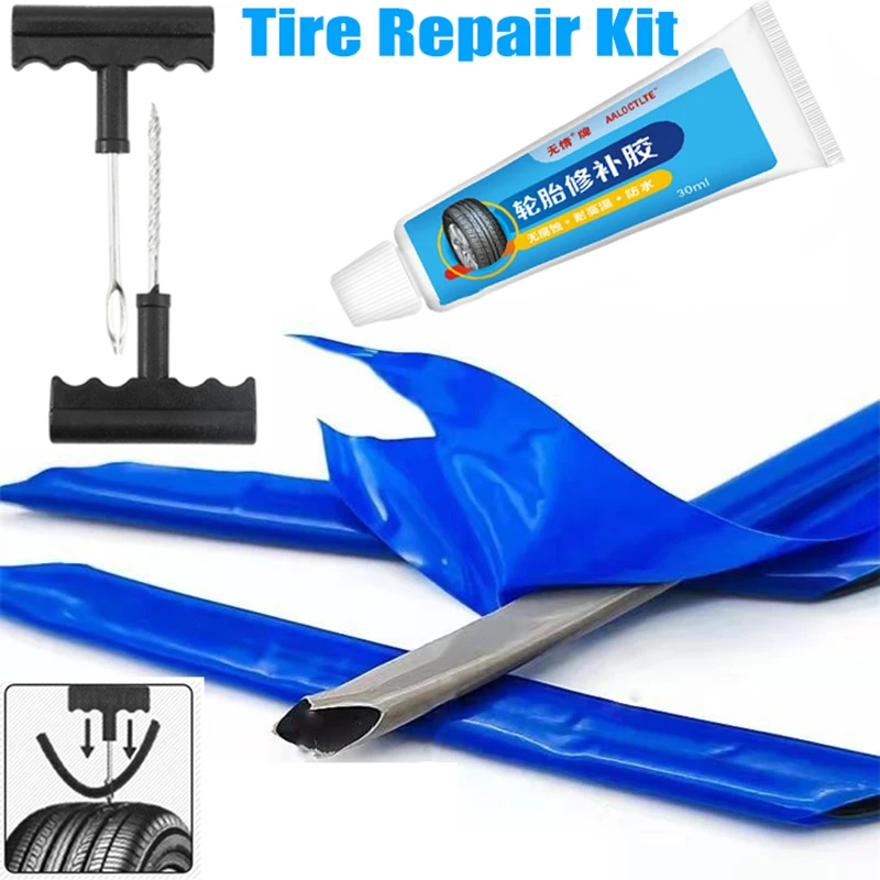 Motorcycle Vacuum Tire Repair Tools Kit with Vulcanizing Tire Repair ...
