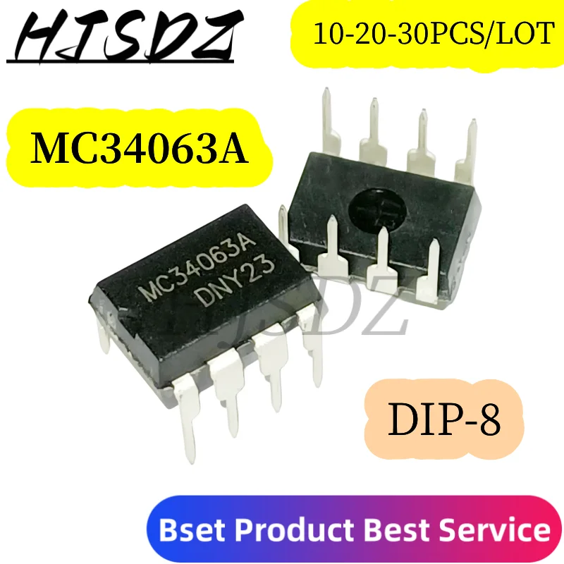 MC34063A-MC34063-34063-DIP8-IC-Chip-novo-e-original-10-20-30Pcs-por ...