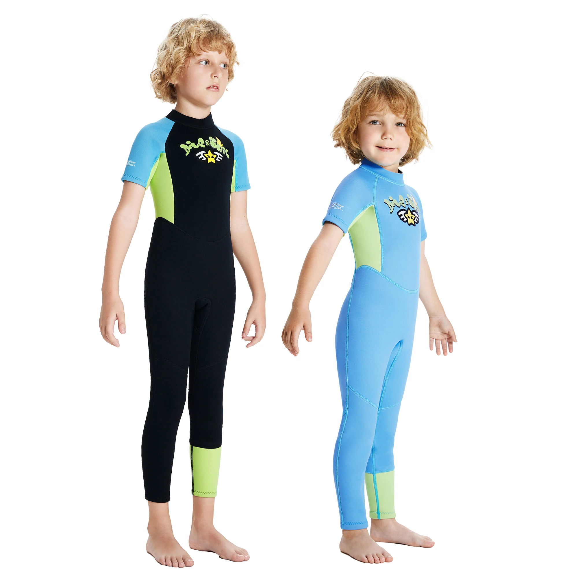 Surfing Diving Suit for Boys 2.5mm Neoprene Wetsuit Keep Warm Kids ...