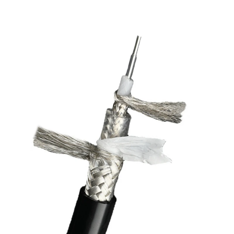 Pure Silver BNC / AES Digital Coaxial Audio Cable Bulk Double Layer ...