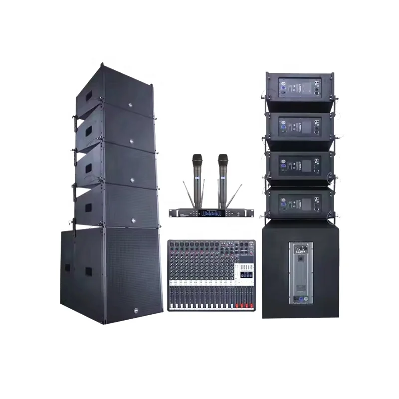 Speakers Outdoor System Professional Audio Active Line Array Speakers ...
