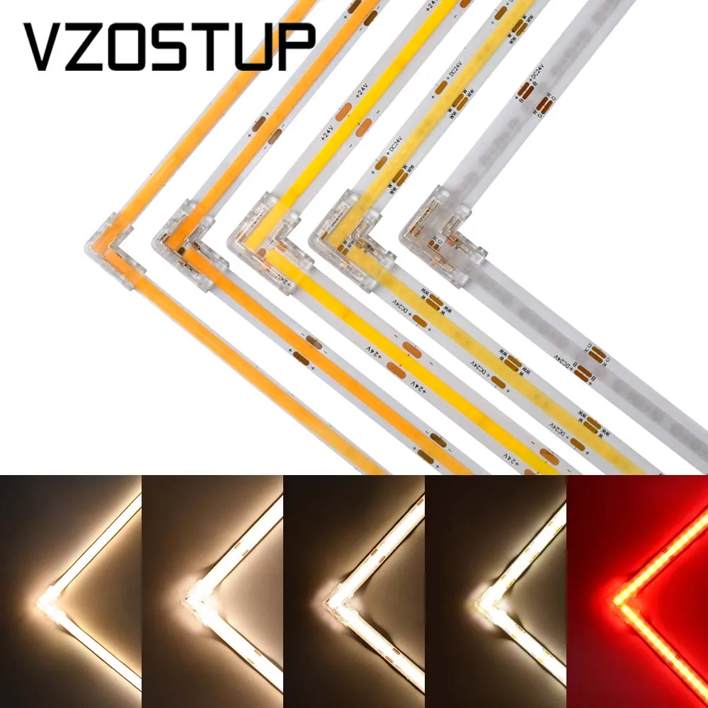 Cob-Led-Strip-Connector-Naadloze-2-3-4pin-5-8-10Mm-Haakse-Hoek ...