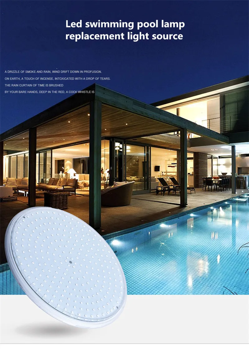 IP68-Swimming-Pool-35W-Light-Resin-Filled-Light-AC12V-Spot-Piscine-LED-Couleur-RGB-PAR56 ...