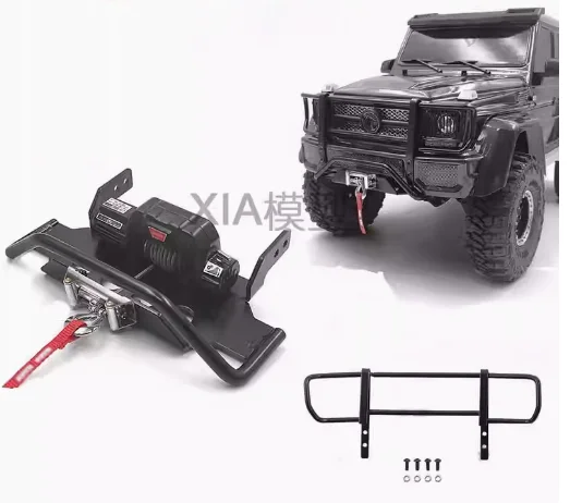 Front bumper with winch set for 1/10 TRX4 TRX6 G500 G63 Off Road 4x4 ...