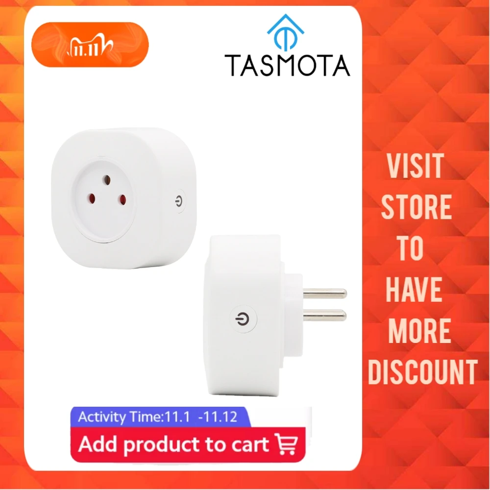 Athom Preflashed Tasmota Israel Smart Plug Works With Home Assitant ...