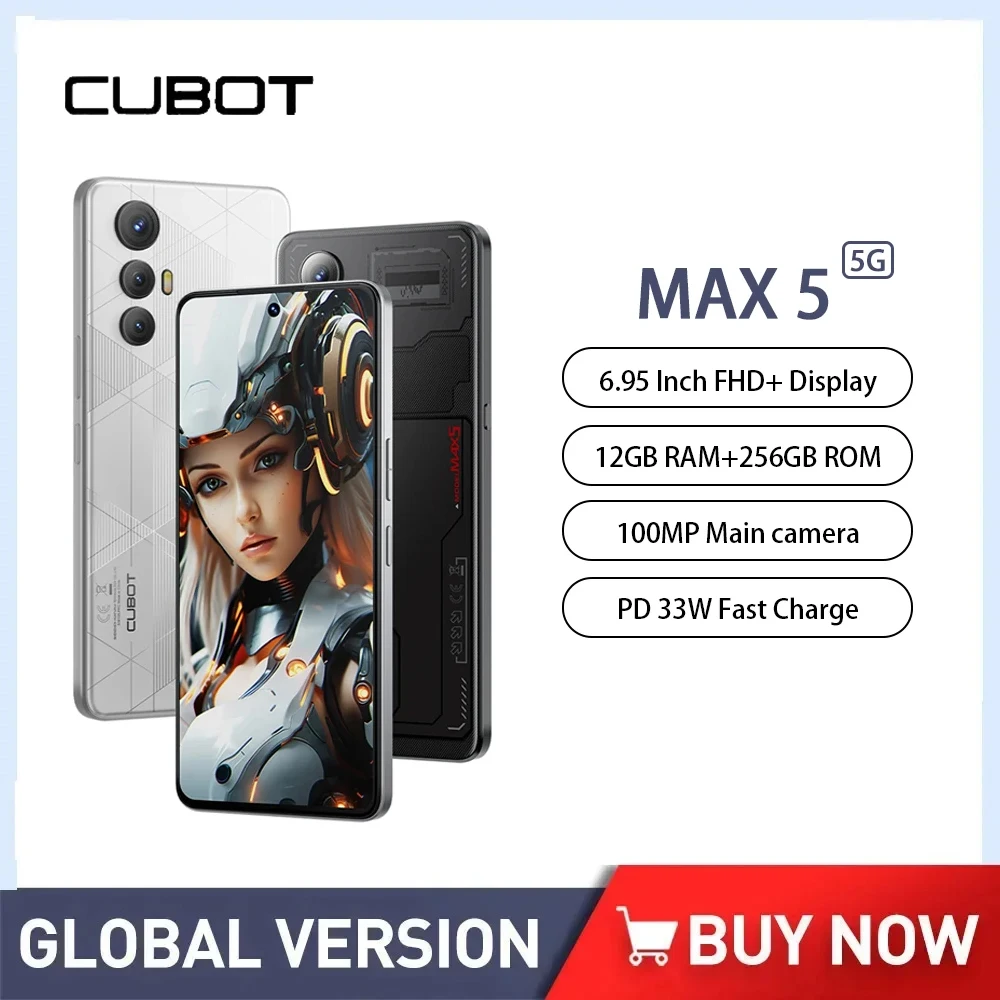 CUBOT-MAX-5-Ultra-thin-5G-Smartphones-6-95Inch-Screen-Octa-Core-12GB ...
