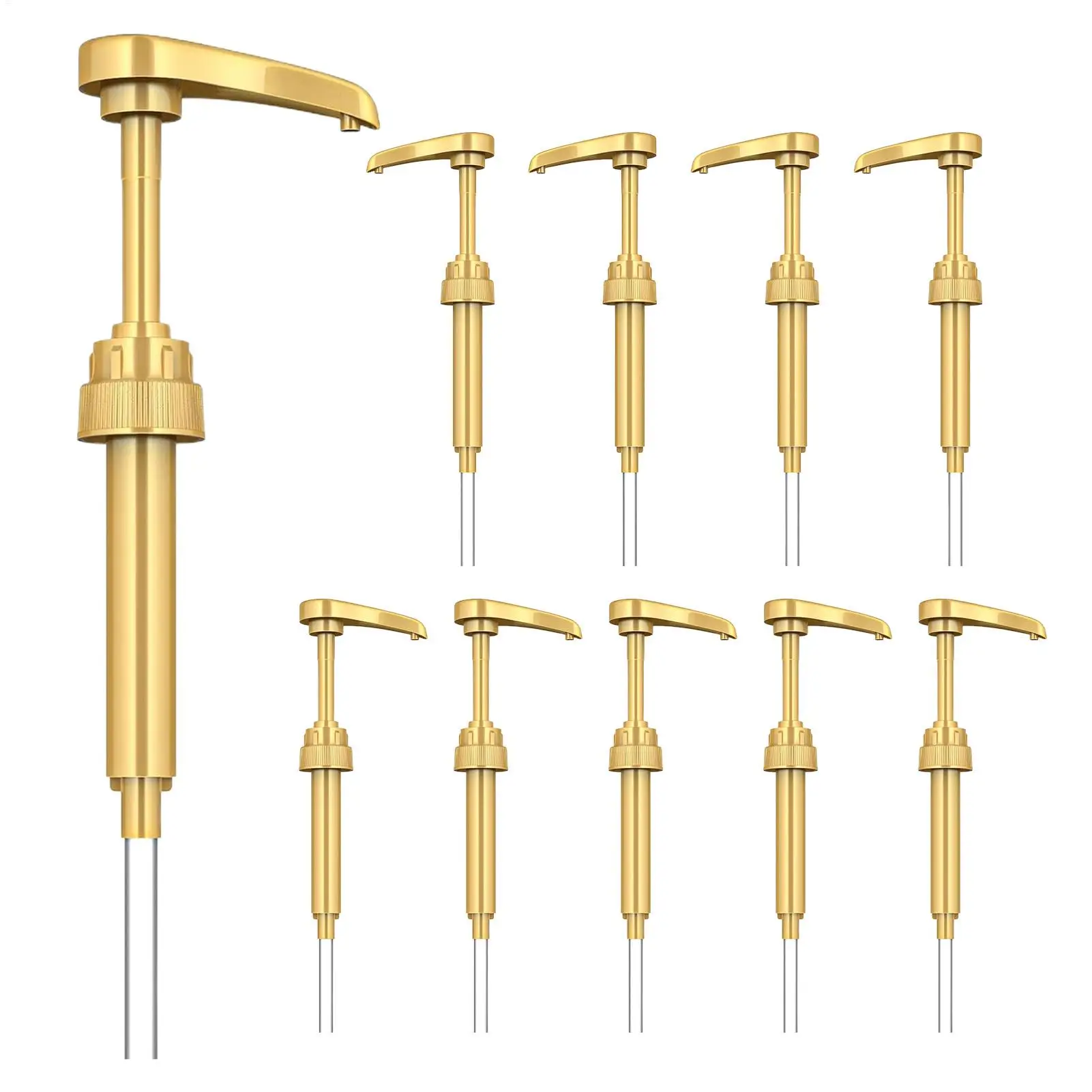 Coffee Pumps For Syrup 10 Pieces Coffee Flavoring Syrup Pump Dispenser ...