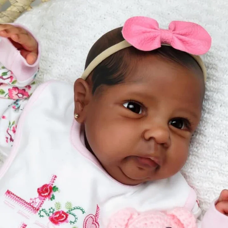 50cm-Miley-Reborn-Dolls-American-Finished-Dark-Skin-Lifelike-3D-Skin ...