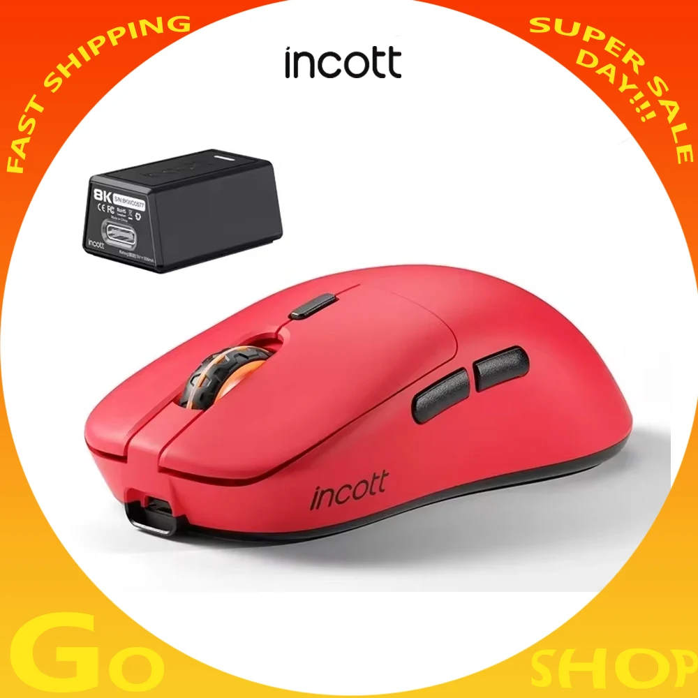 Incott-Ghero-Pro-Mouse-Sem-Fio-Modo-Duplo-Sensor-Paw3395-Baixa-Lat-ncia ...