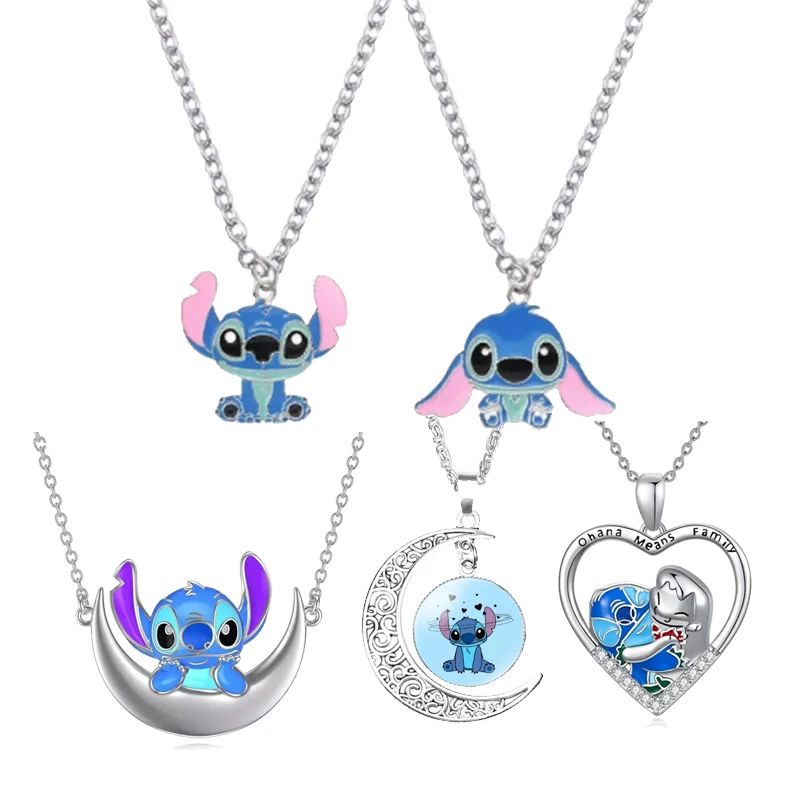 Collar Kawaii de Stitch de Disney, accesorios de collar de Lilo y ...