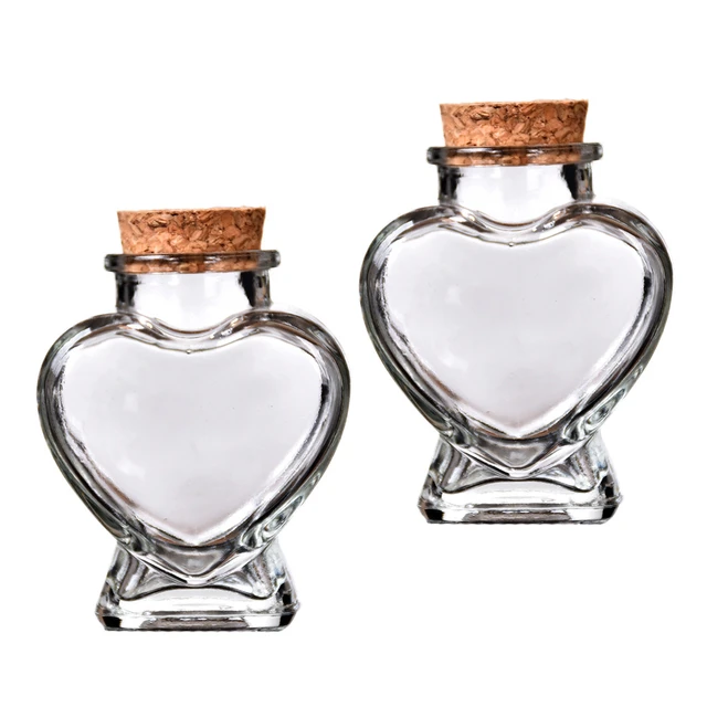 Heart Shaped Bottles With Corks