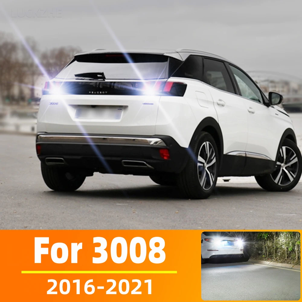 2pcs Led Reverse Light For Peugeot 3008 Suv Accessories 2016 2017 2018 ...