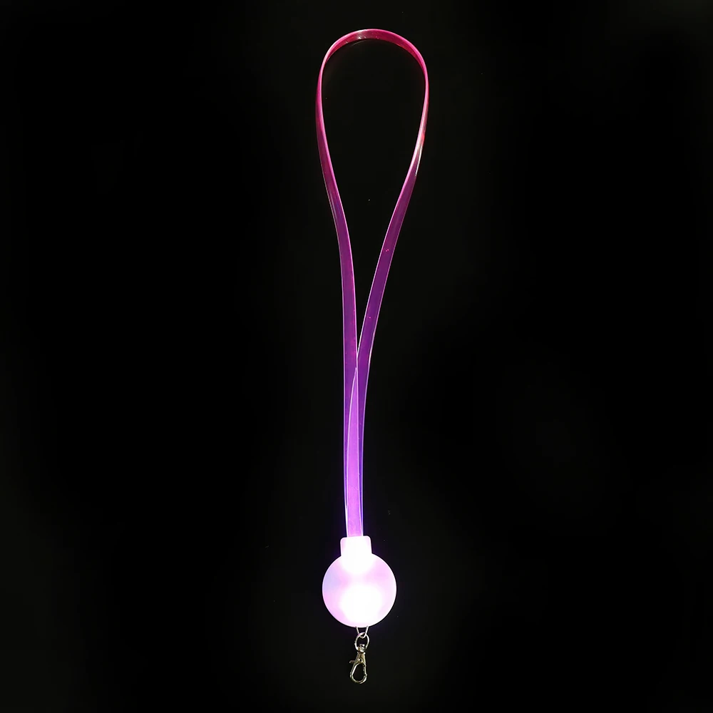 Battery Powered Flashing ID Badge Neck Necklace Lanyards with Pendant ...