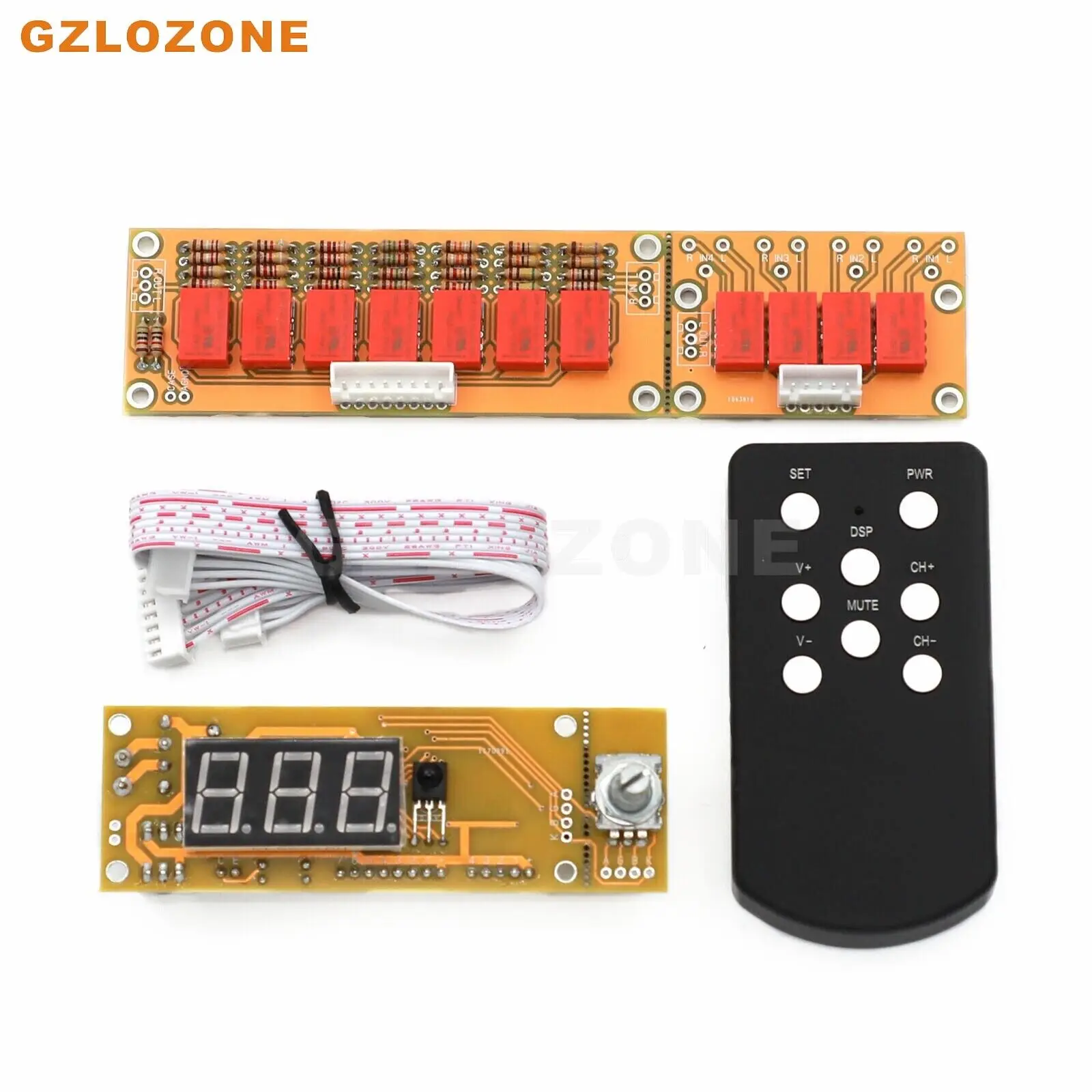 Hifi-128-Steps-Relay-Remote-Passive-Volume-Control-Board-KIT-2-Channel ...