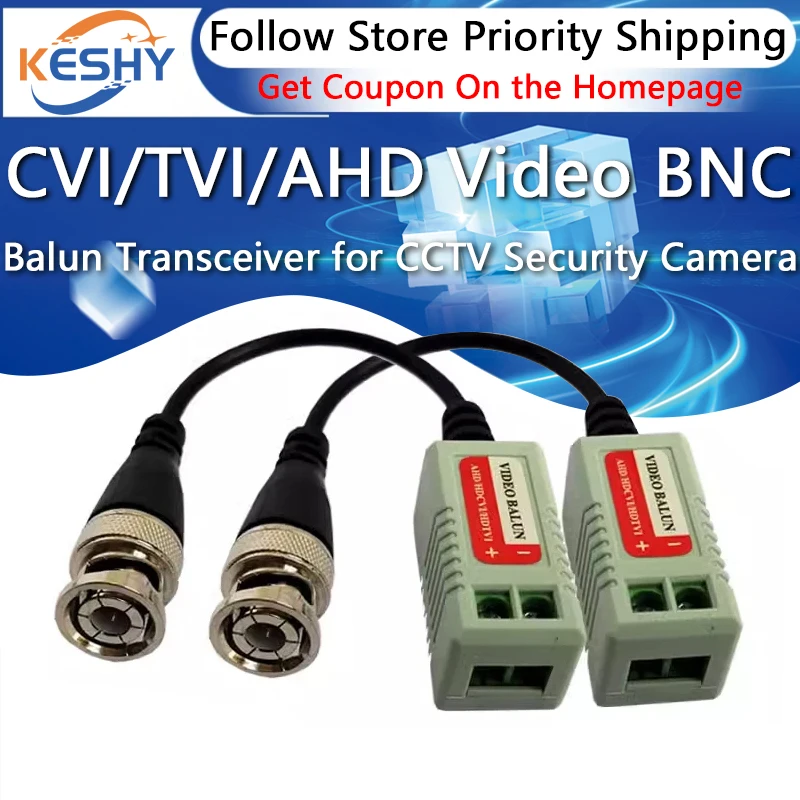 2-20PCS HD Transmitter Monitors Network Coaxial AHD/CVI/TVI Twisted ...