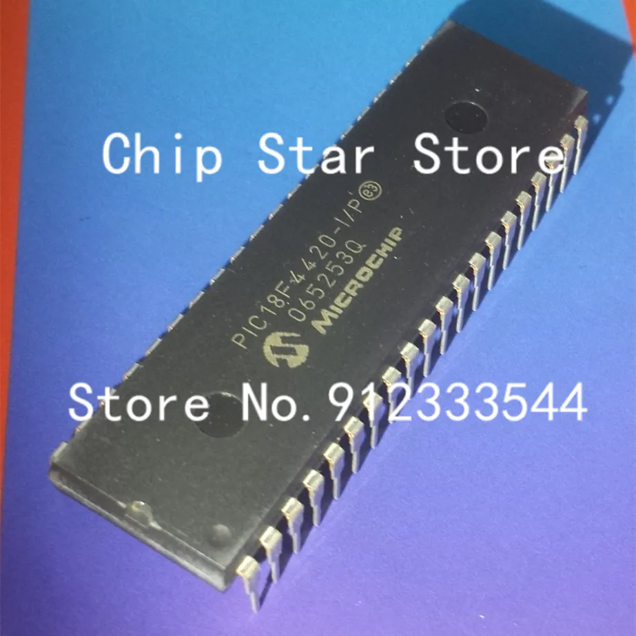 10PCS-Lot-PIC18F4420-I-P-PIC18F4420-DIP40-8Bit-MCU-Flash-PIC18-Family-PIC18F44xx-Series ...