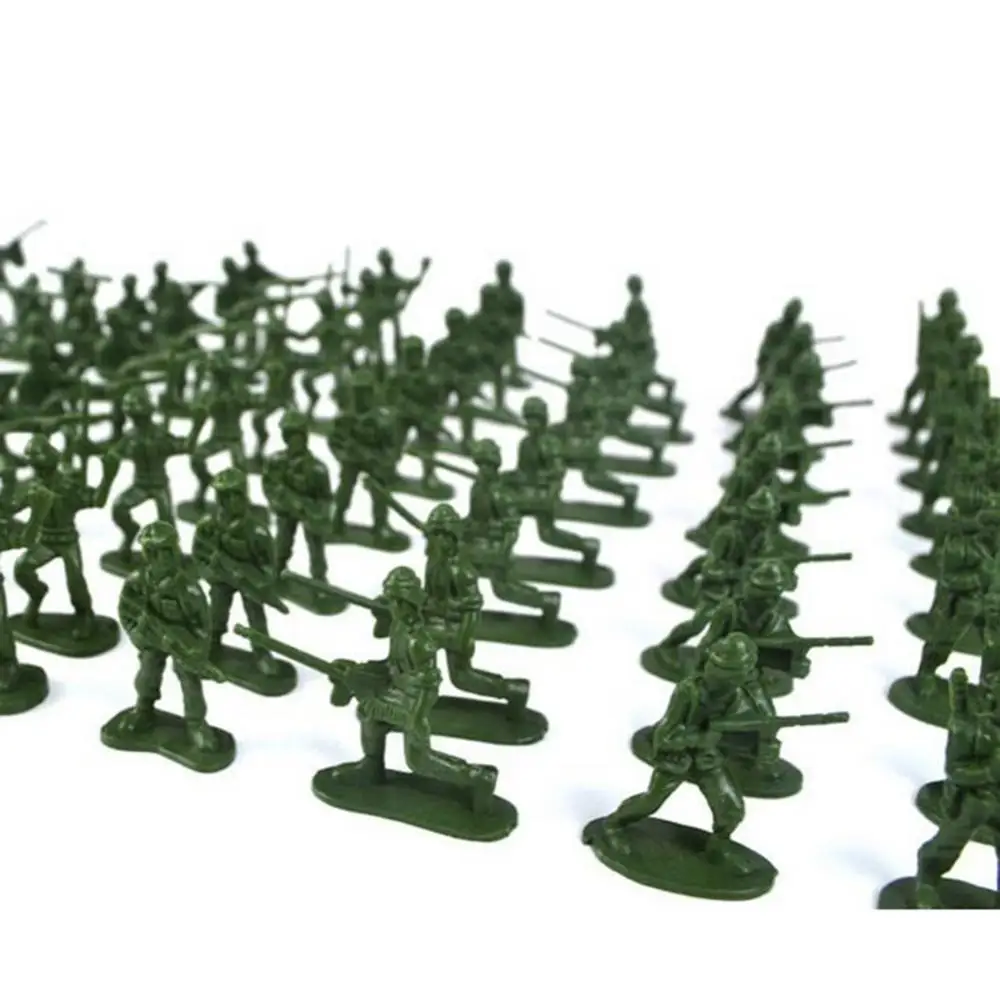 100Pcs-Mini-Classic-Military-Soldiers-Figures-Models-Playset-Desk-Decor ...