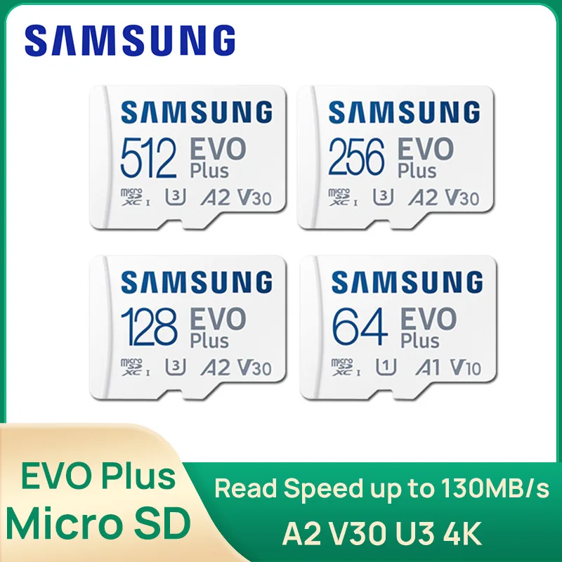 SAMSUNG V30 Micro SD Card Memory Card 64GB 128GB 256GB 512GB EVO Plus ...