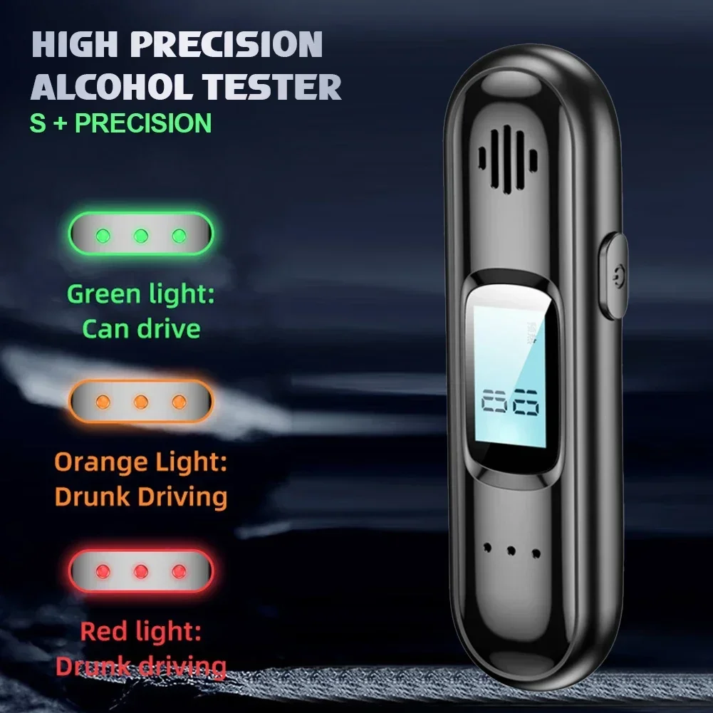 Non-Contact Alcohol Tester with LED Digital Display Alcoholmeter ...