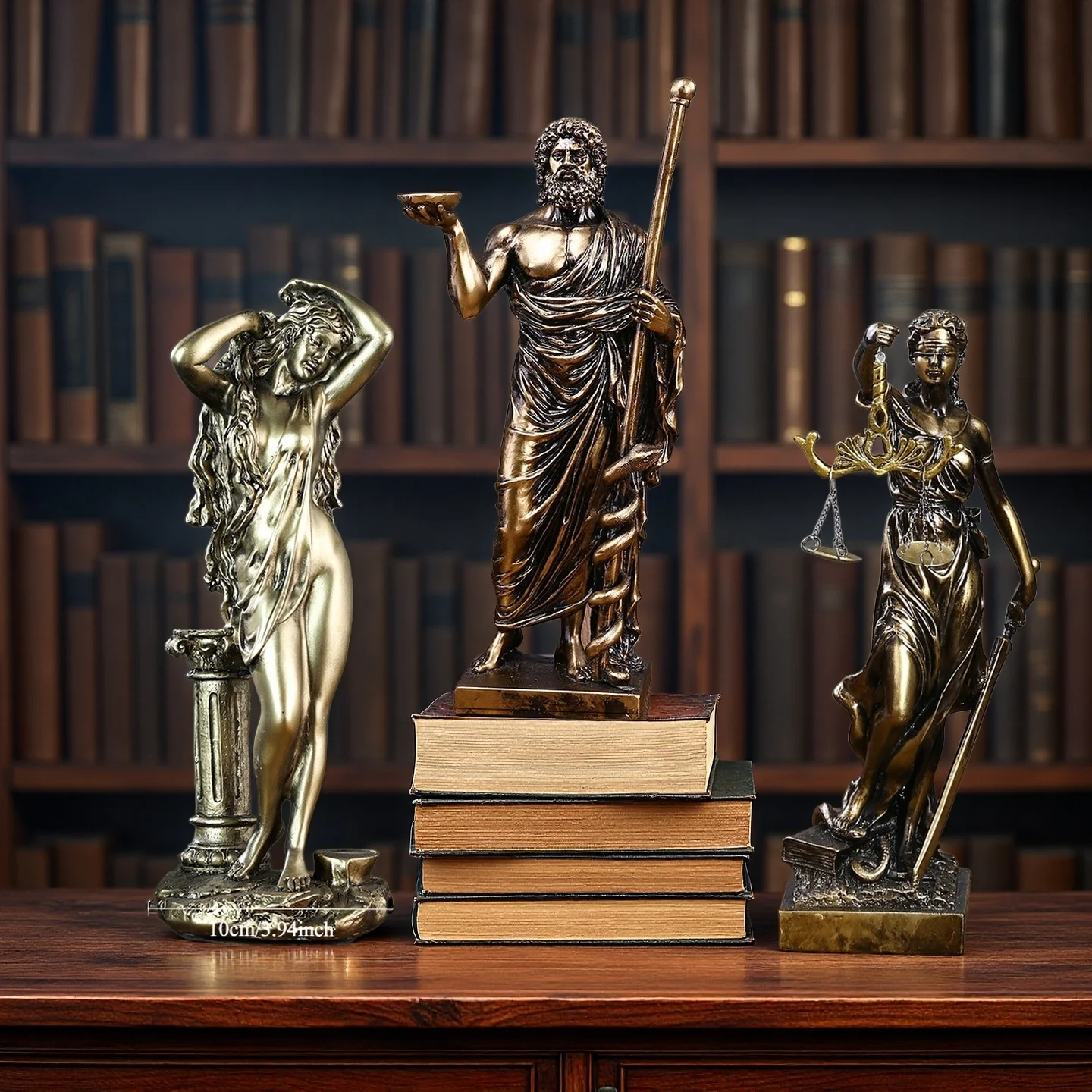 Deusa grega decoração segurando deus zeus imitação estátua de bronze ...