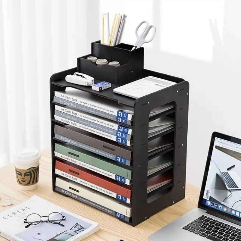 5-6-Layers-Document-Trays-Desktop-File-Holder-Sundries-Storage-Box-Book ...