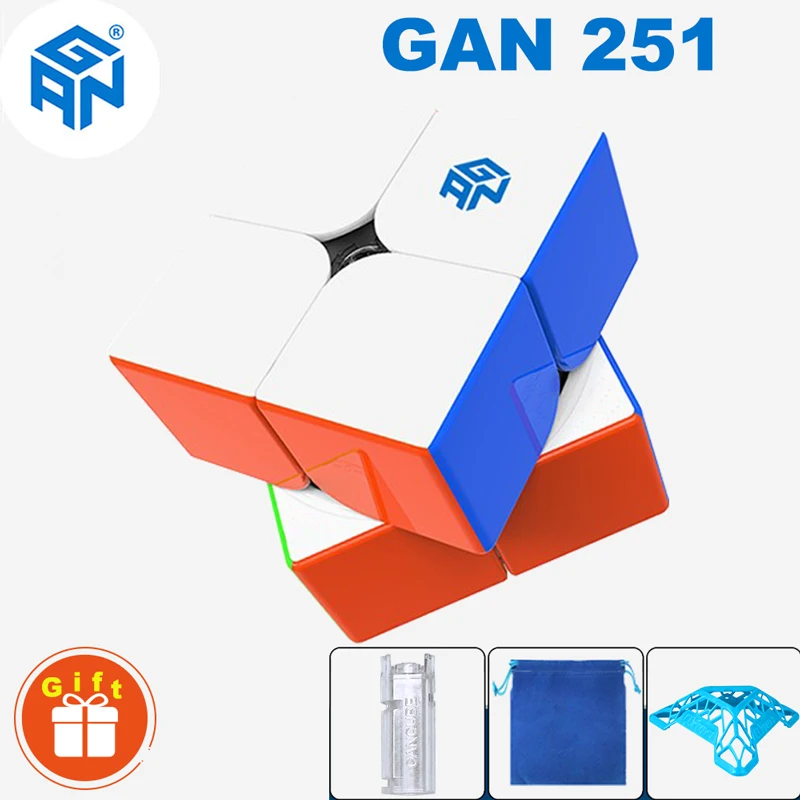 Gan249 V2 2x2x2 Gan251m Air Magic Cube Speed Puzzle Magnetic 2×2 Rubix ...
