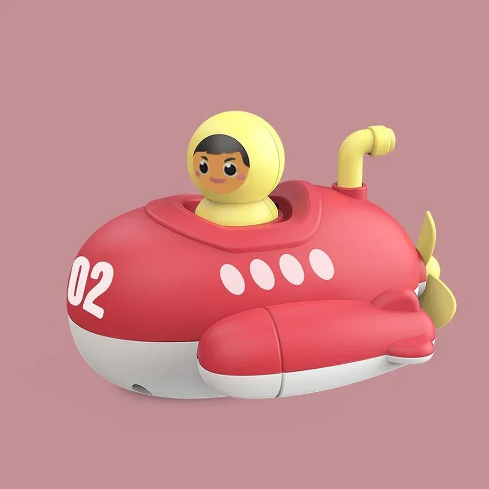 Baby-Bath-Toys-Submarine-Wind-Up-Clockwork-Ship-Boat-Kids-Water-Toys ...